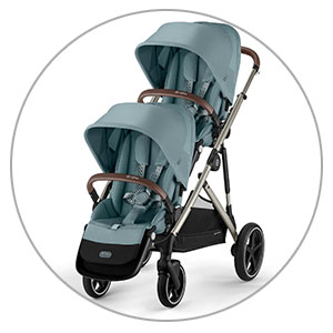 Cybex Gazelle S Black Twin - Moon Black | Winstanleys Pramworld